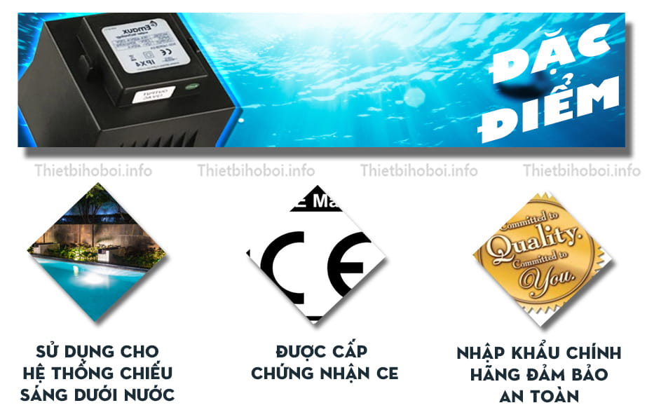 Bộ biến áp Emaux 12V [Công suất 10-500W]